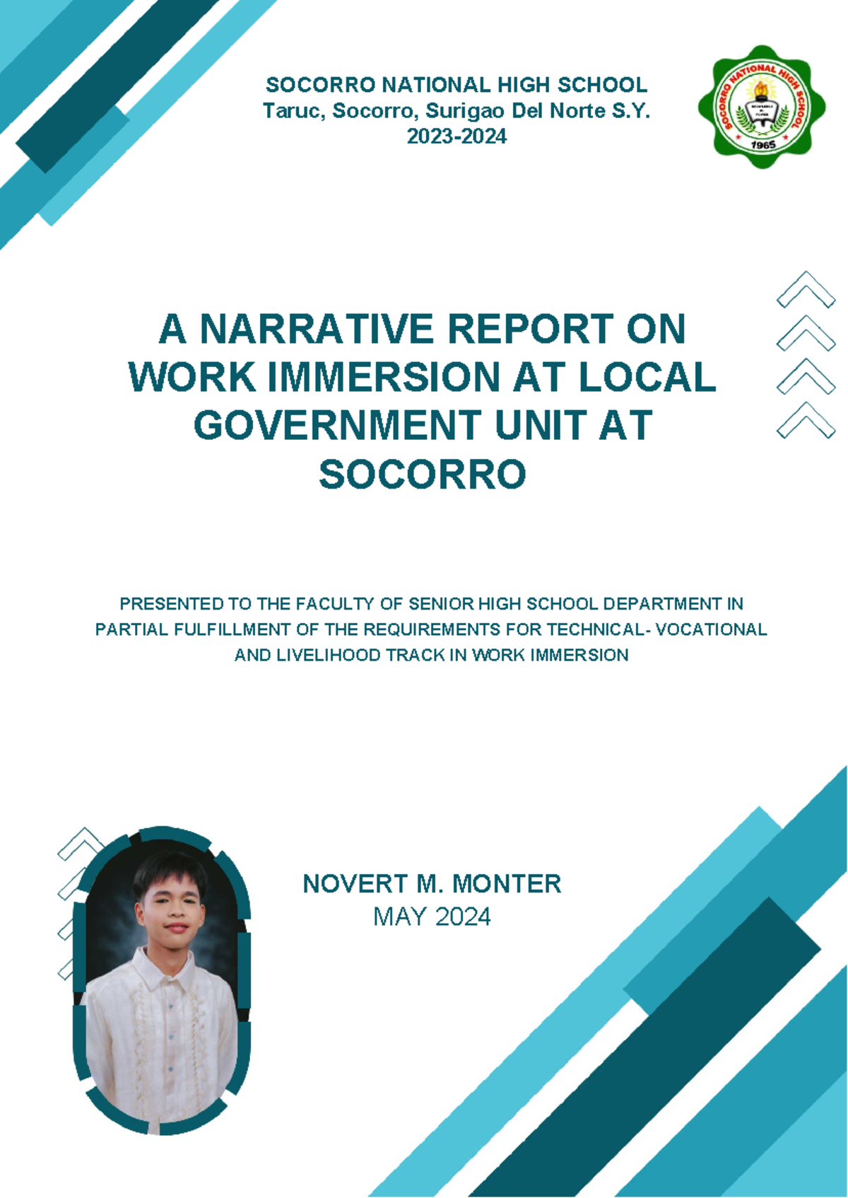 Novert - A sample narrative for work immersion - SOCORRO NATIONAL HIGH ...