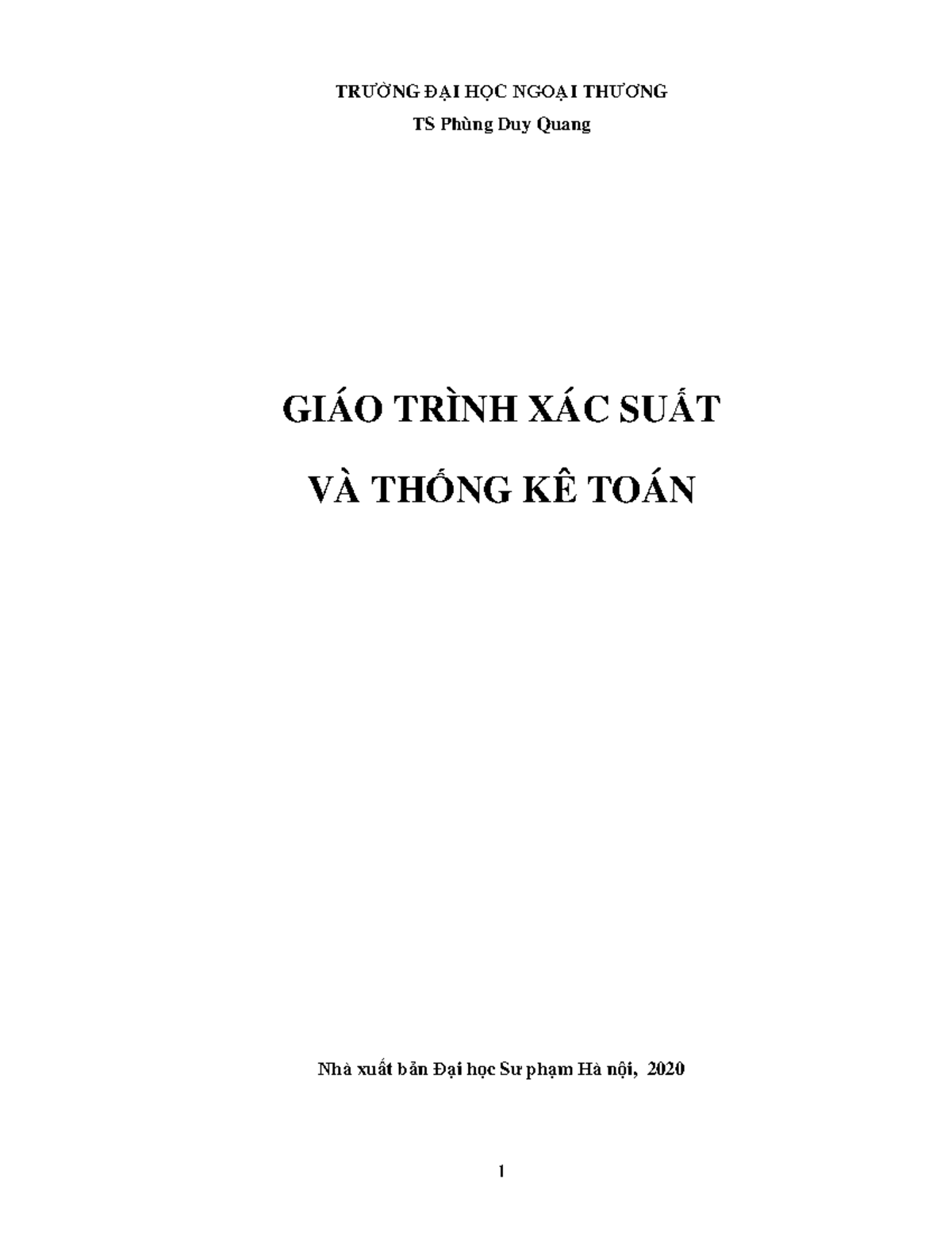 Sach-xac-suat-va-thong-ke-Toan-2020 - TR ̄NG I HC NGOI TH ̄¡NG TS Phùng ...