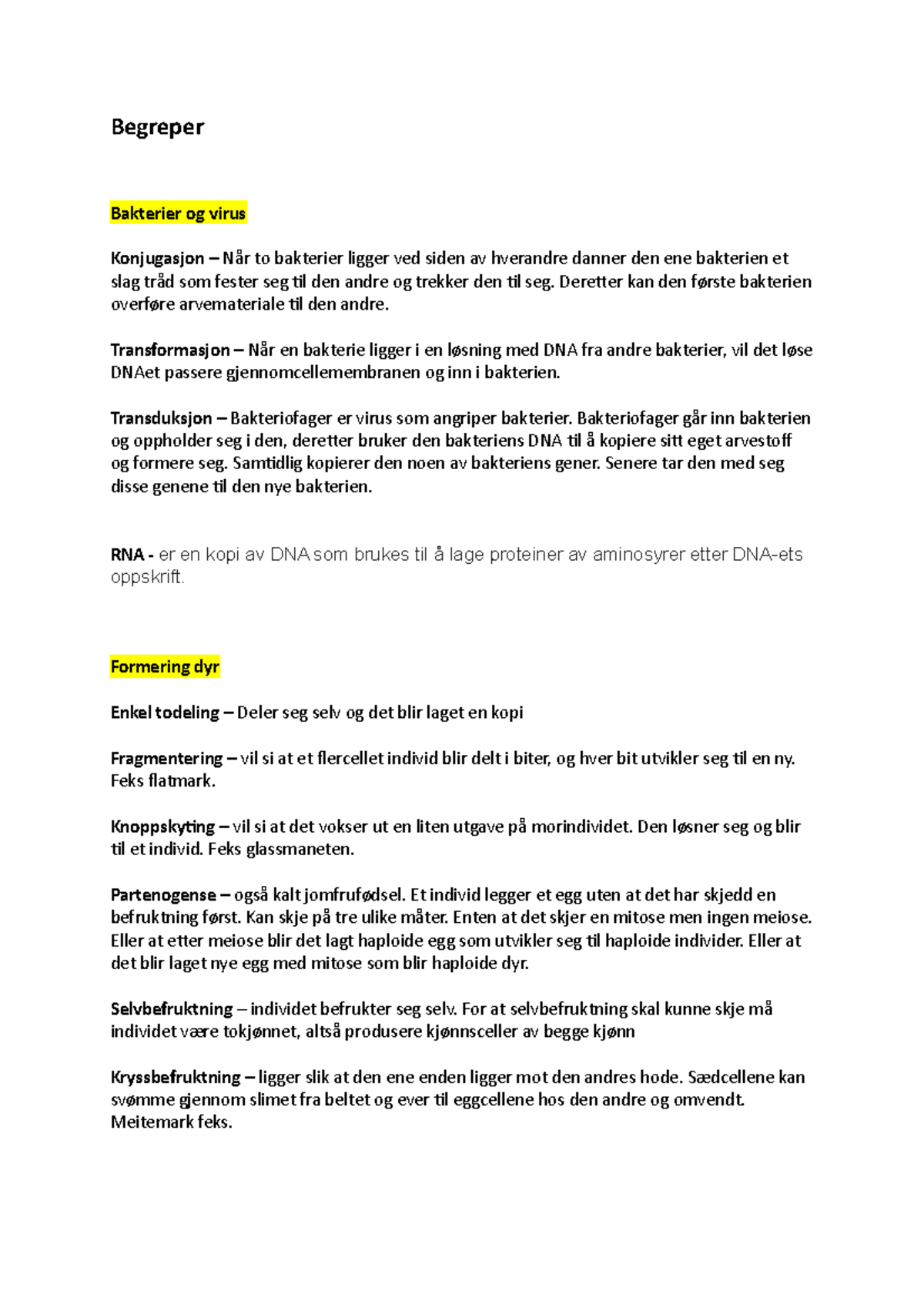 Begreper - Begreper Bakterier og virus Konjugasjon – Når to bakterier ...