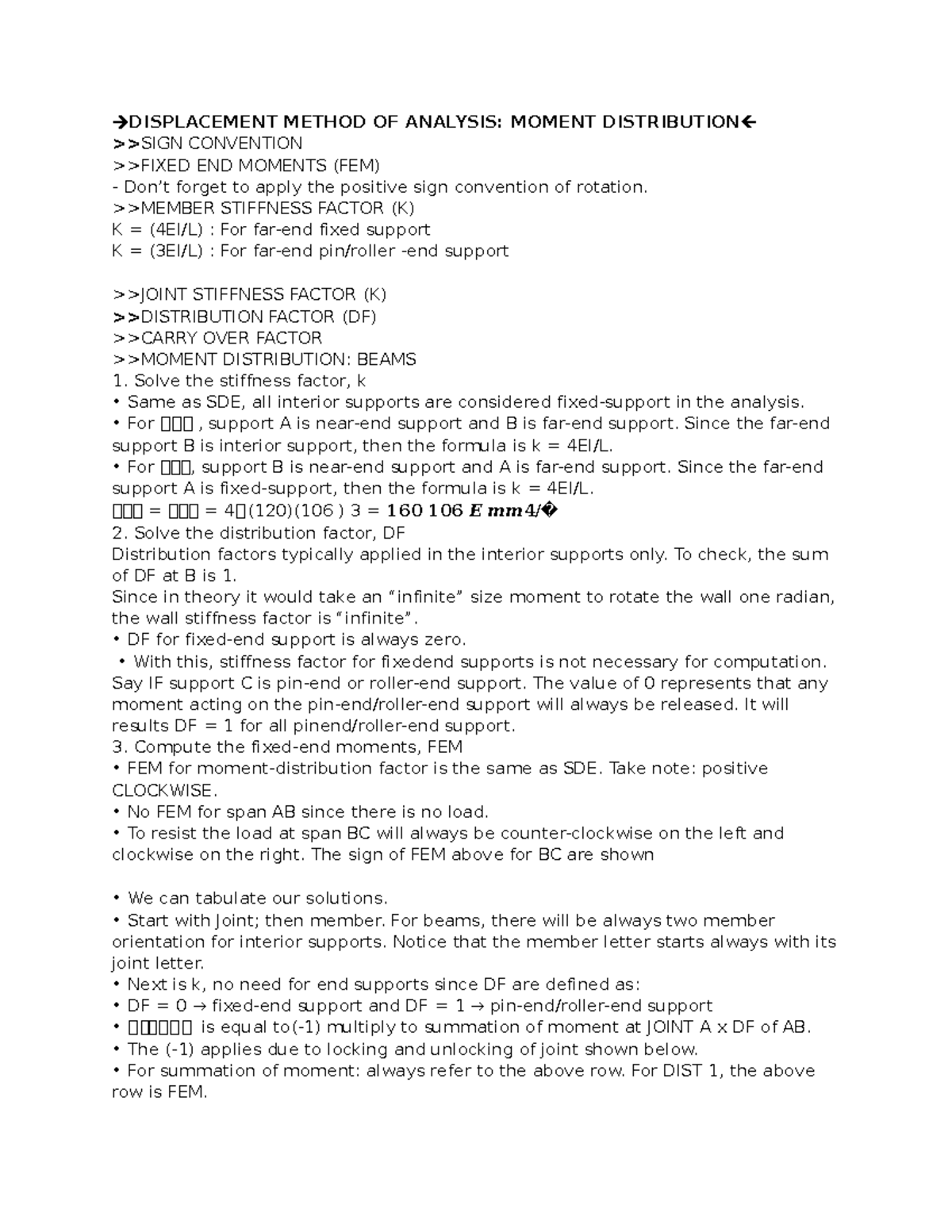 Displacement Method OF Analysi 1 - DISPLACEMENT METHOD OF ANALYSIS ...