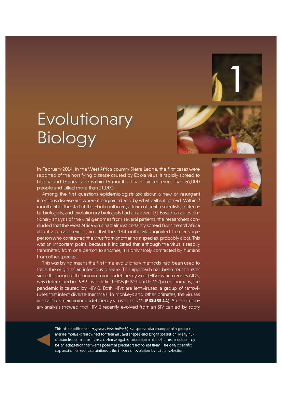 Futuyma + Kirkpatrick Ch1 - In February 2014, in the West Africa ...