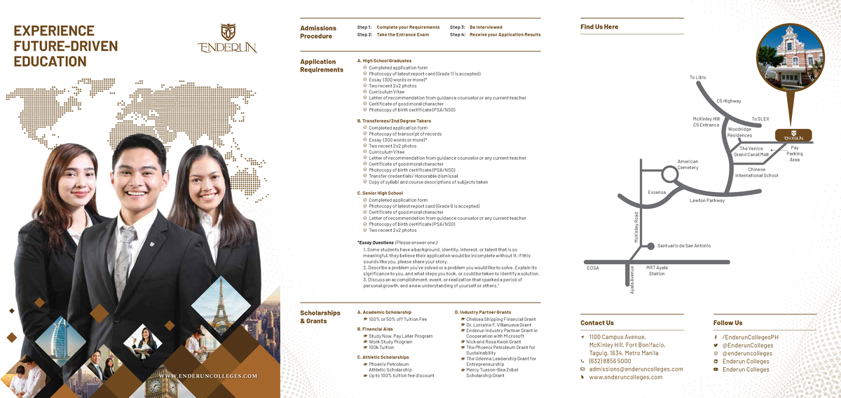 Colleges-Admission Brochure Enderun College - Woodridge Residences ...