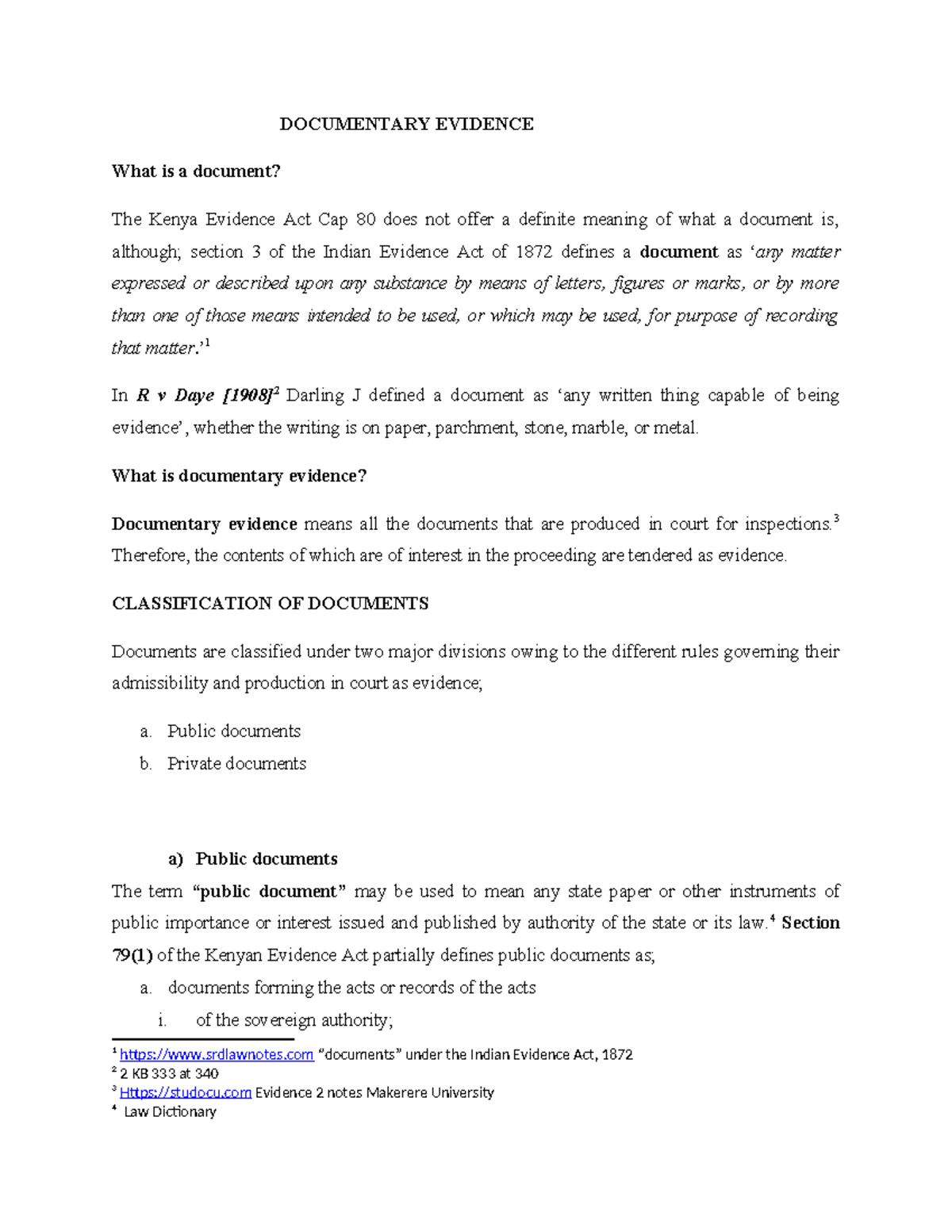 Group 8 documentary evidence silas - DOCUMENTARY EVIDENCE What is a ...