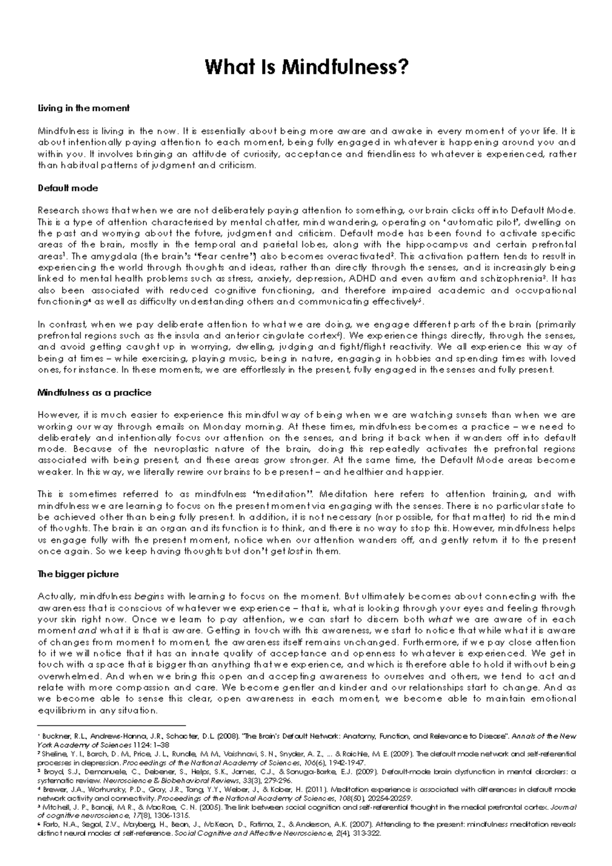 What-is-mindfulness - What Is Mindfulness? Living in the moment ...