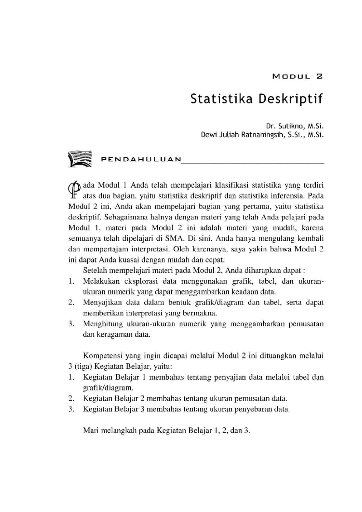 Metode Statistik modul 2 - Metode Statistik I - Studocu