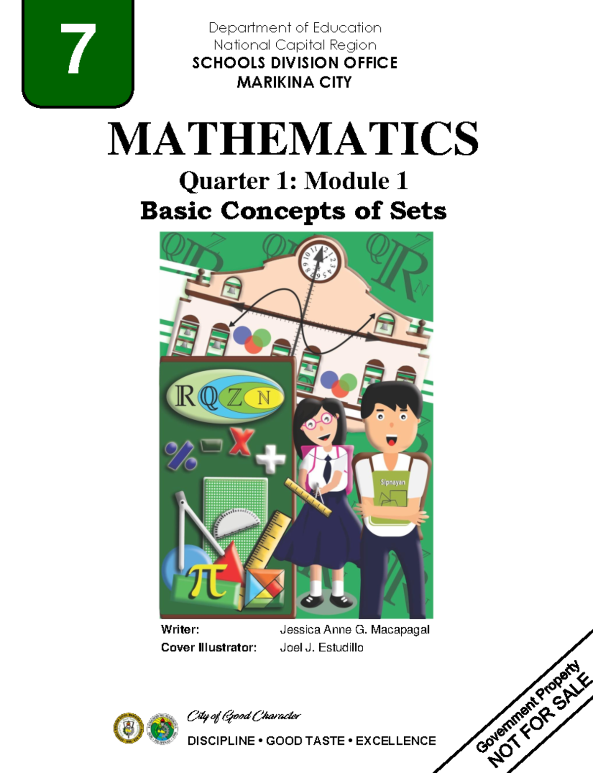 Revalidated MATH GR7 QTR1- Module-1 (28 pages) - ####### 1 Writer ...