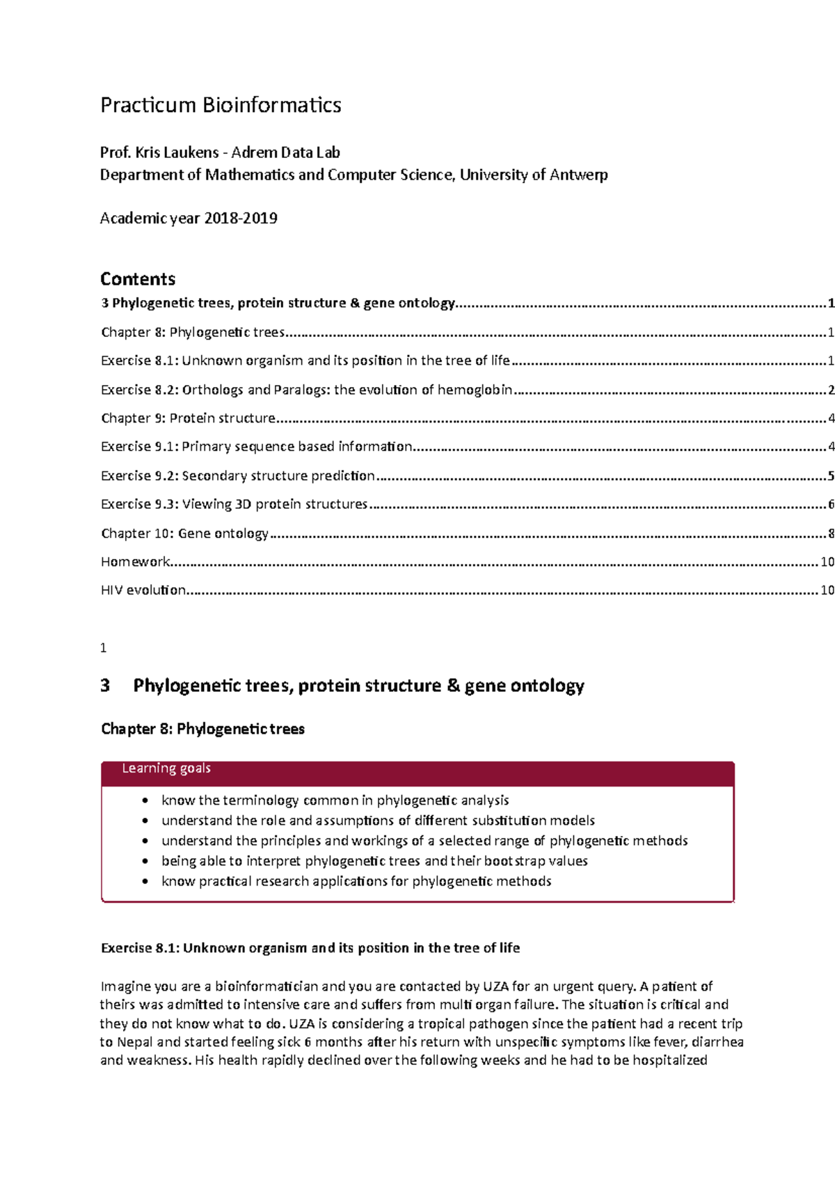 3 phylo structure go - Verbetering tijdens practicum 3 bio-informatica ...