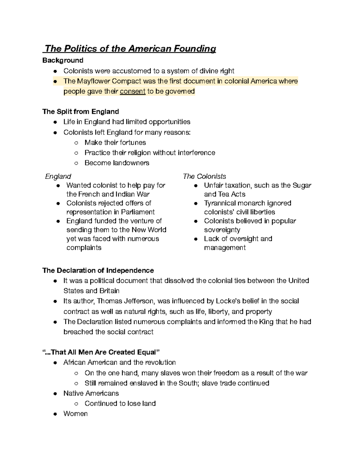 The Politics of the American Founding - The Politics of the American ...