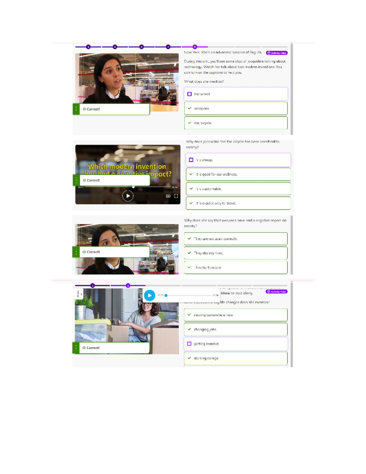 Unit 1 Level 5 - Lee - New York. an advanced speaker of English ...