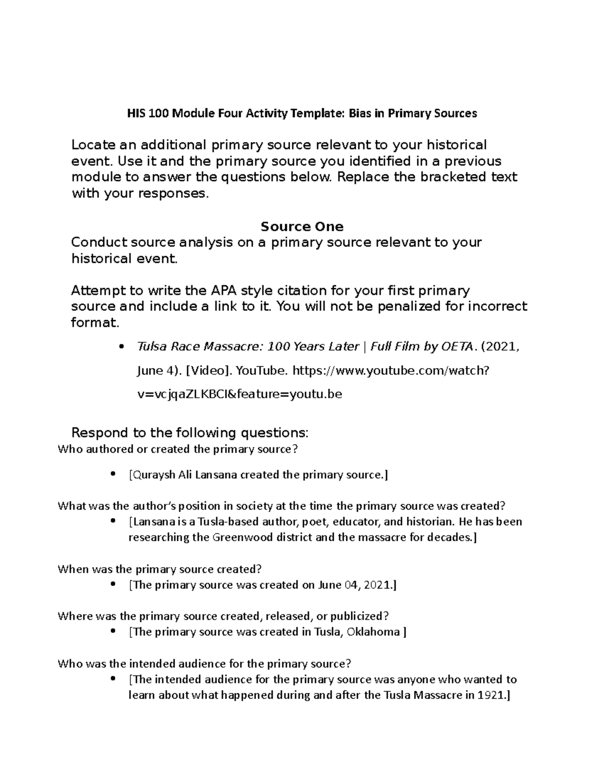 4-1 Activity - Bias in Primary Sources Johnee Blakey copy copy copy ...