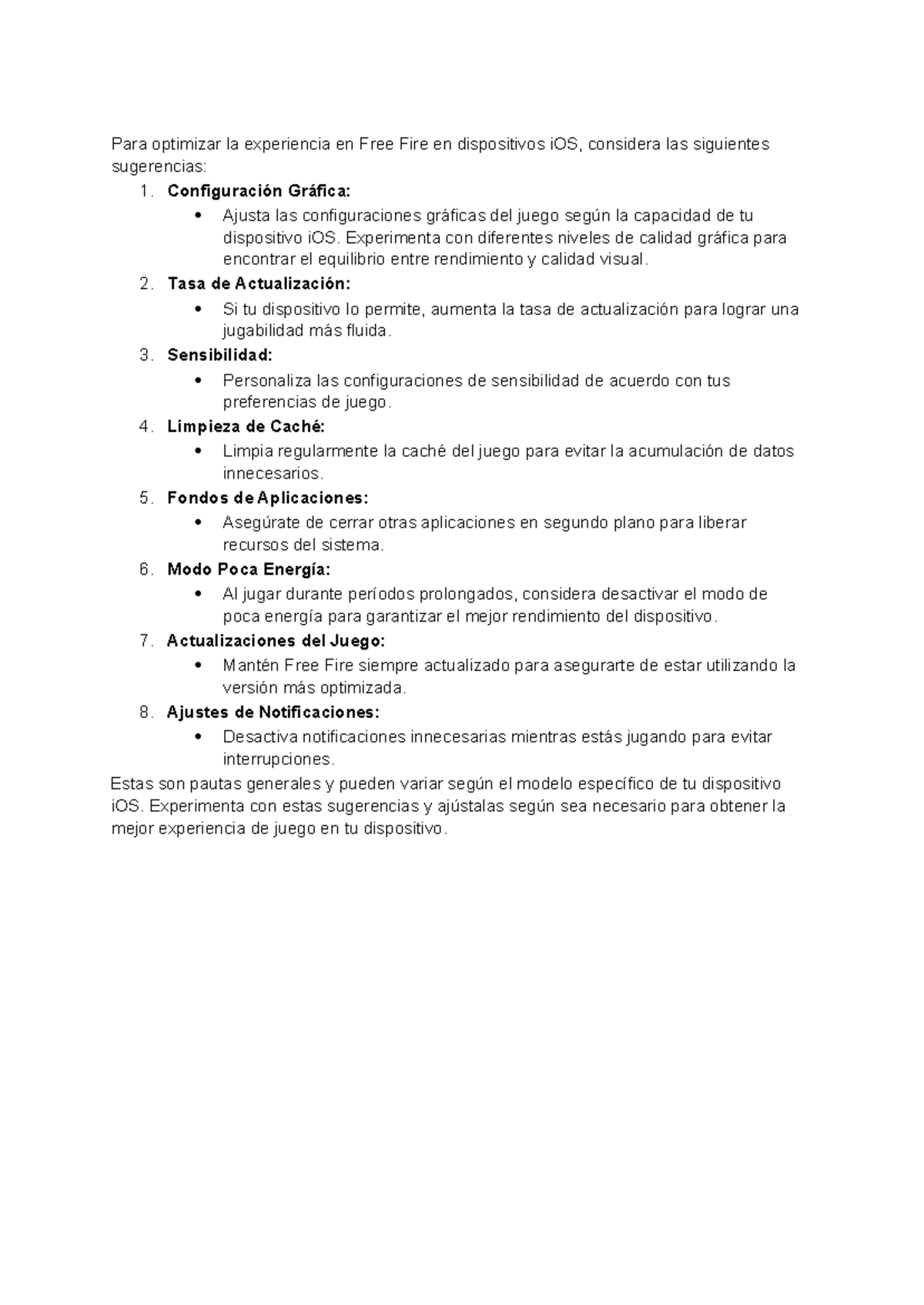 OtimizaçÃO IOS🧊 - Snsnsn sbs sbsbs. Zbzbsjsjbs - Para optimizar la ...