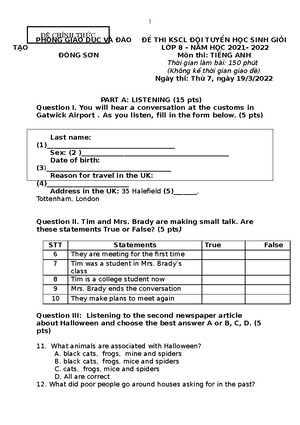 Unit-2 Movie Listening-dictation - Listening Dictation Test No. 01 Full ...