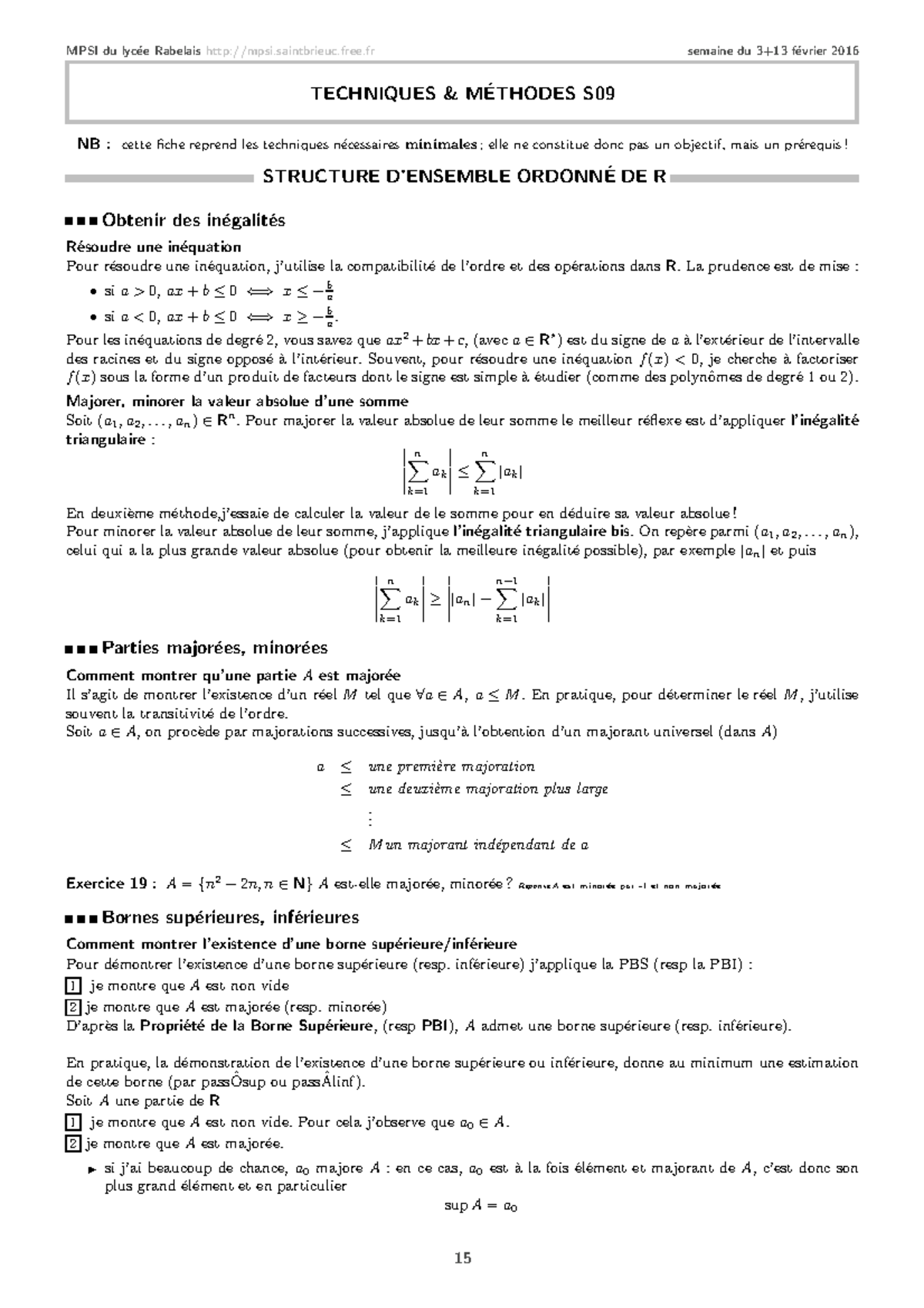 09 - Structure d'ensemble de R - MPSI du lyc ́ee Rabelais mpsi ...