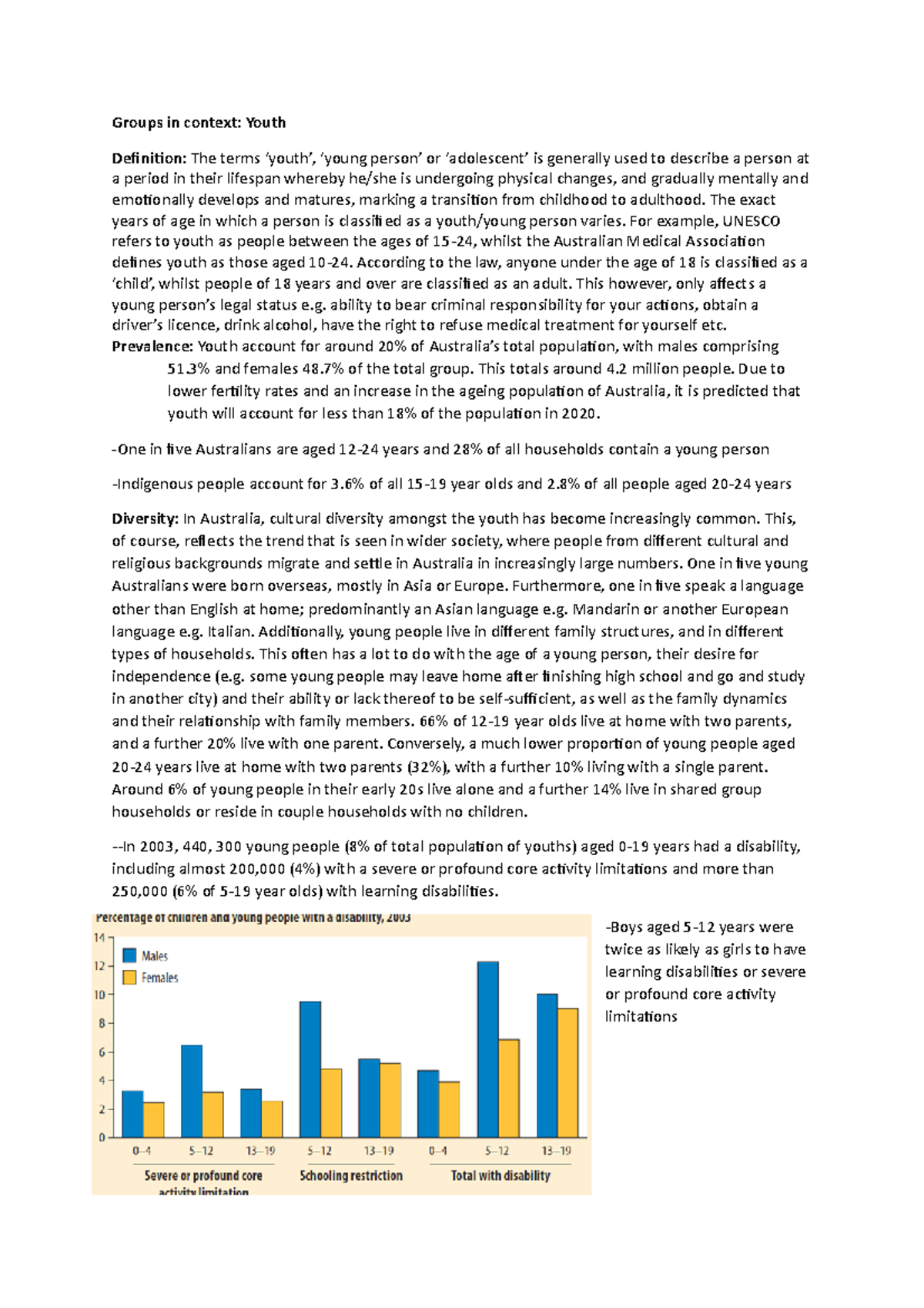 Youth Report - Groups in context: Youth Definition: The terms ‘youth ...
