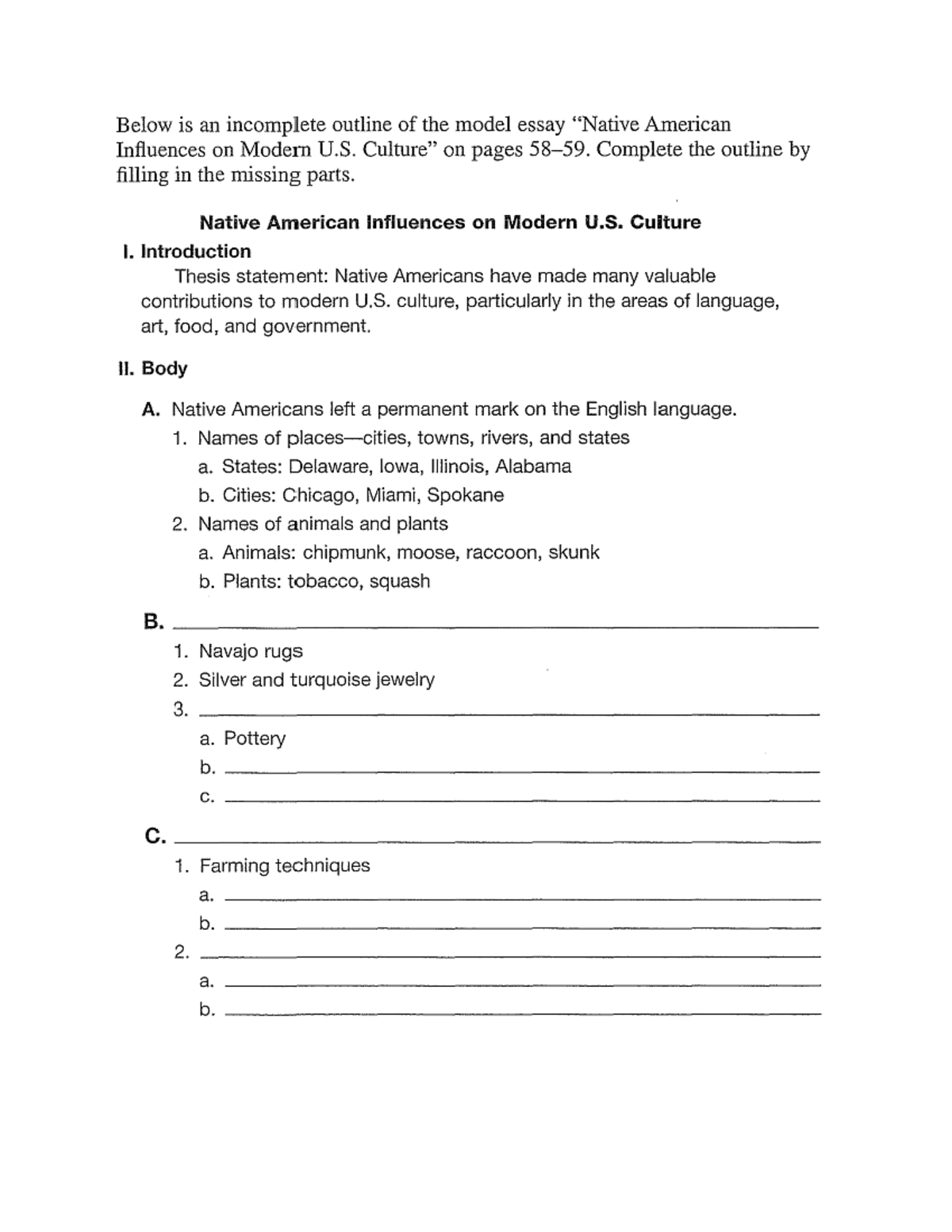 Activity on Outlining - College English 1 - Studocu