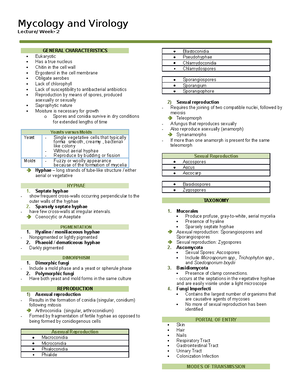 Trans 4 Superficial Systemic Opportunistic Mycoses - MYCV311: MYCOLOGY AND VIROLOGY LECTURE ...