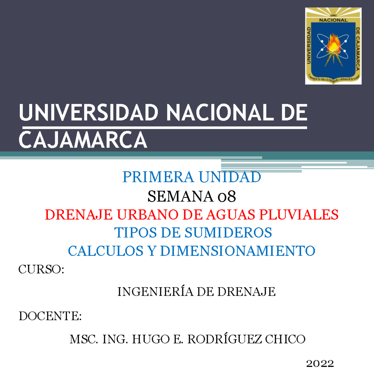 Tipos DE Sumideros - INGENIERIA DE DRENAJE - Ingeniería Hidráulica 1 ...