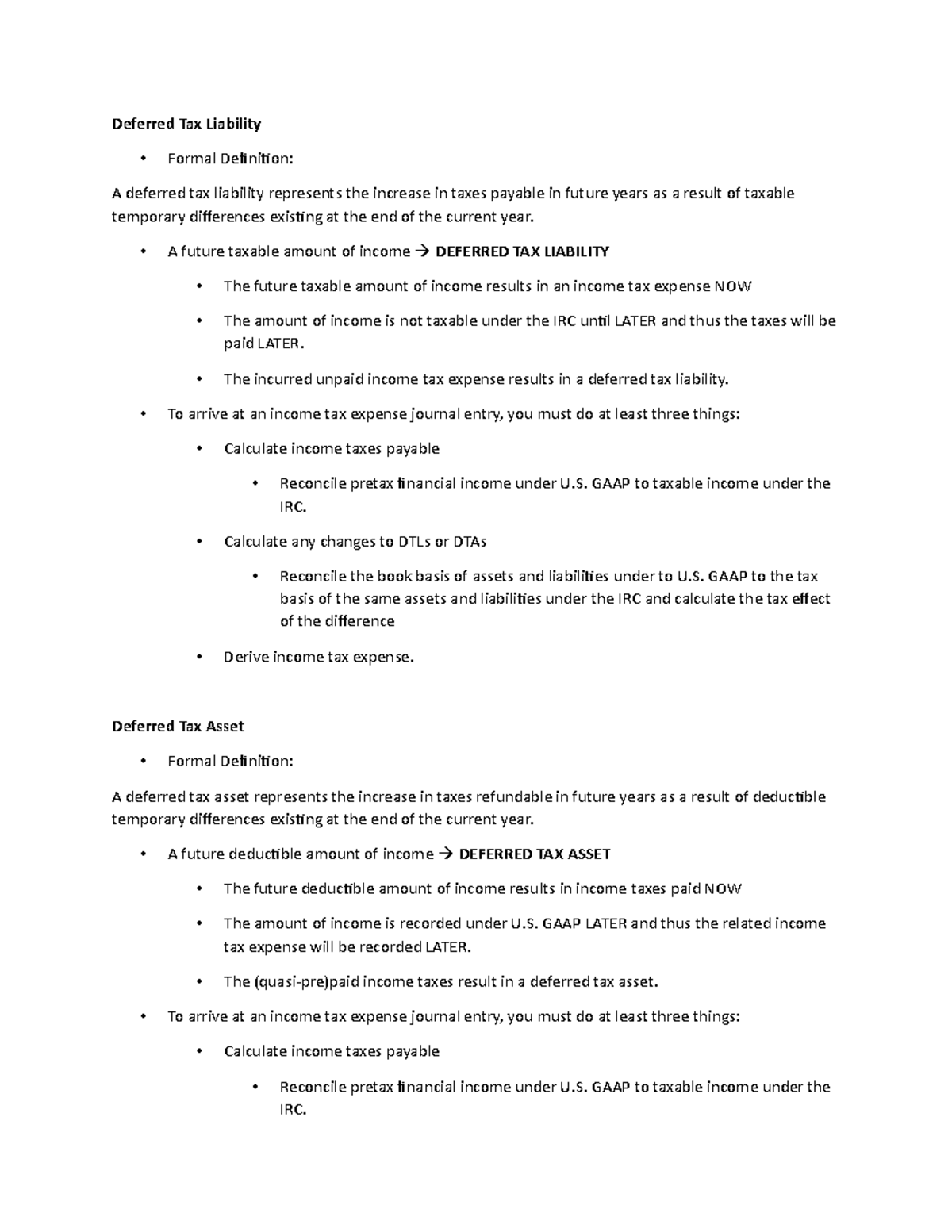 Chapter-19 Lecture Notes-1 - Deferred Tax Liability - Formal Definition ...