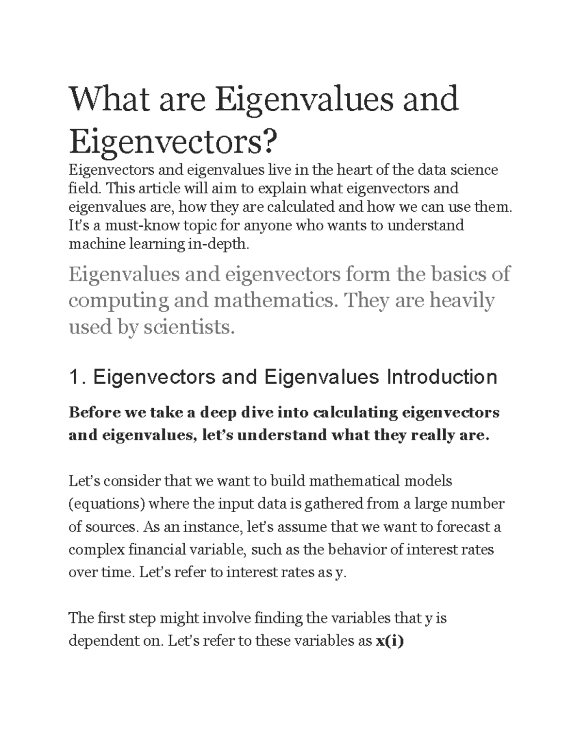 Eigenvalues and Eigenvectors - What are Eigenvalues and Eigenvectors ...