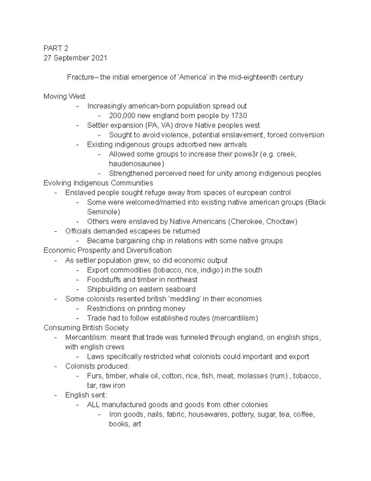 HST notes pt 2 - PART 2 27 September 2021 Fracture– the initial ...
