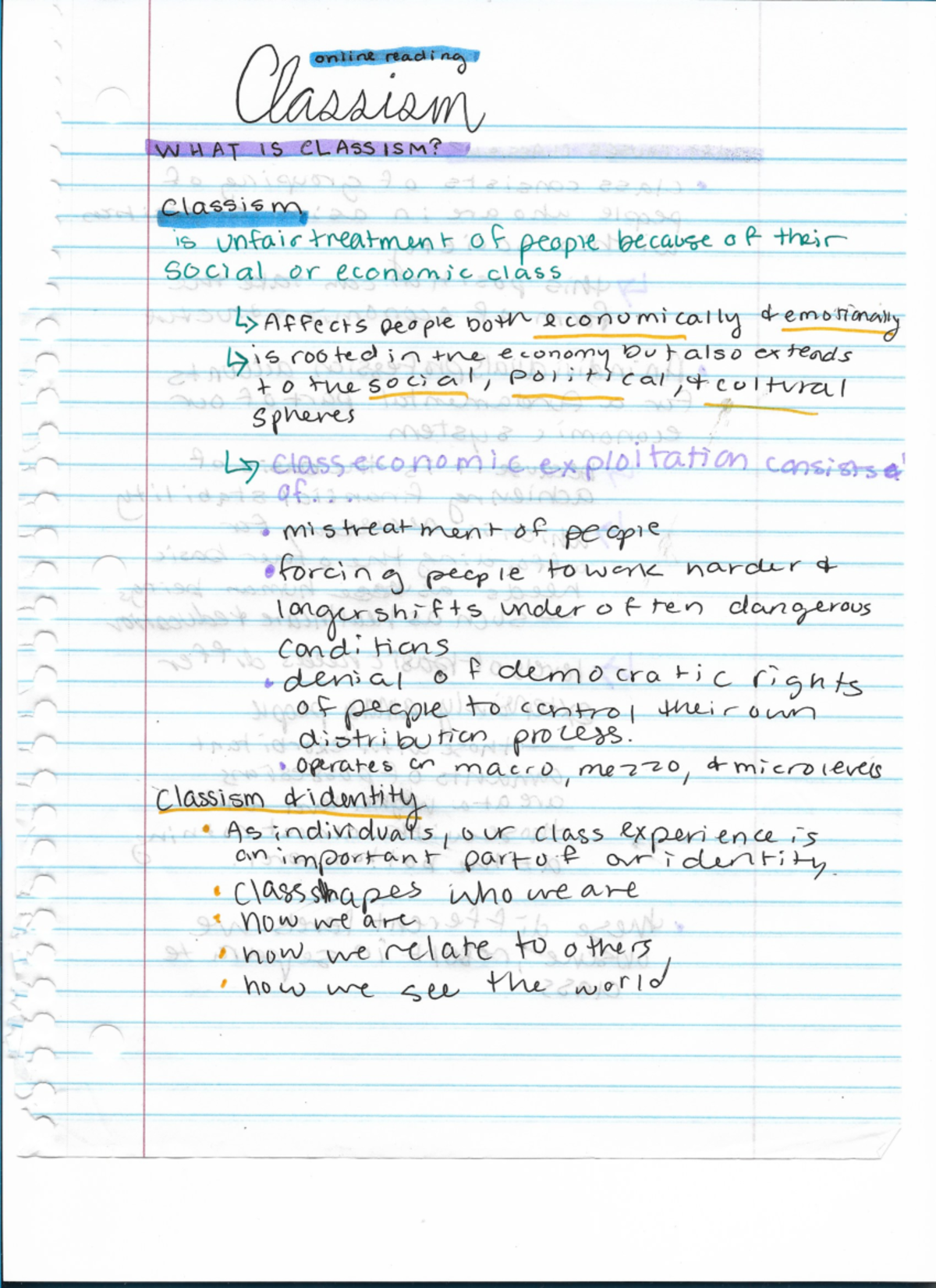 Classism - Online Reading - “13 Ass ‘36 a 5‘ 05;: pueaw 52’ go we m ...