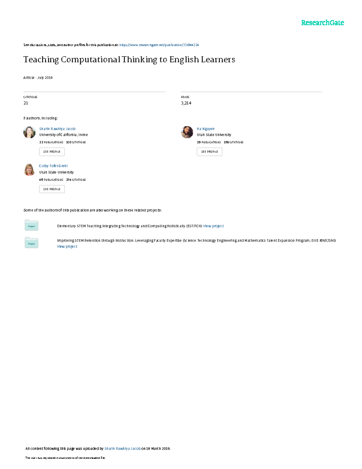 Computational thinking - reading 2 - CC0002 - NTU - Studocu