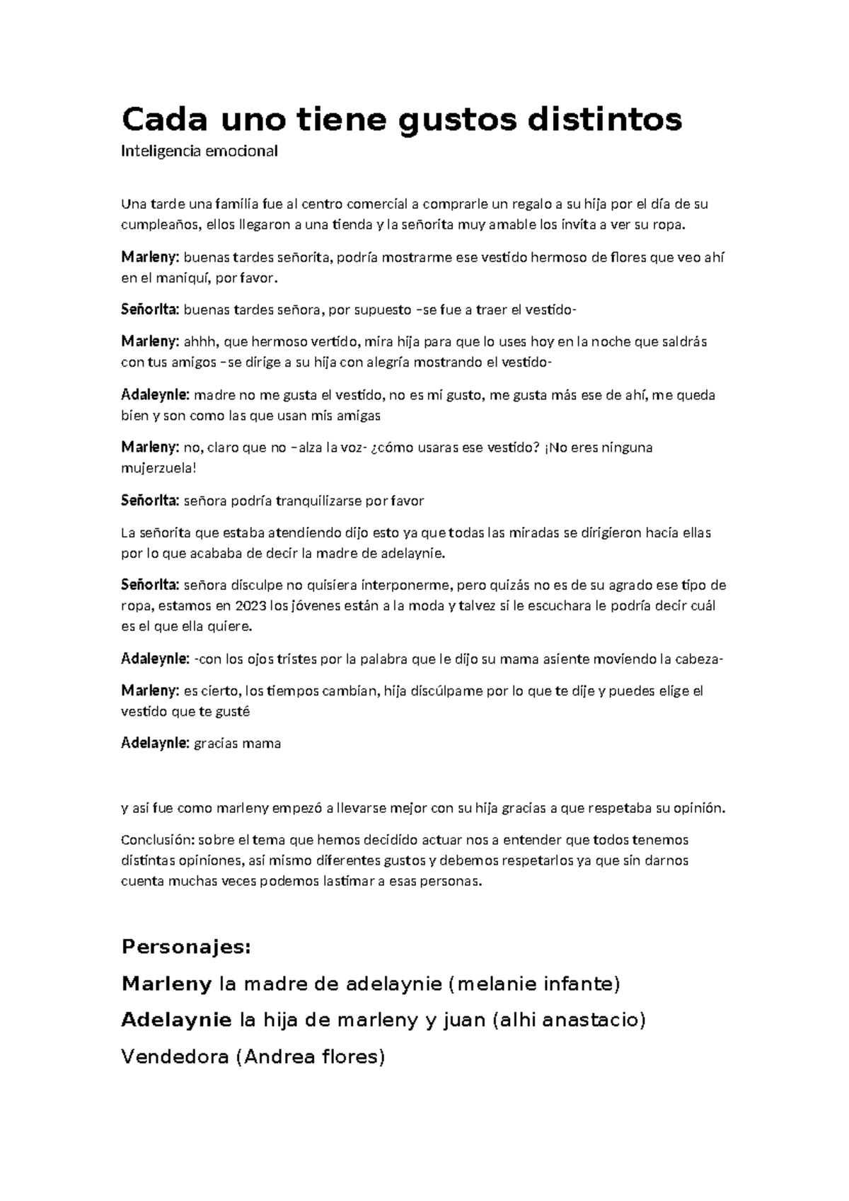 Cada uno tiene gustos distintos Inteligencia emocional - Cada uno tiene ...