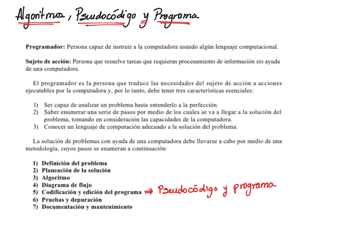 1. Introducción a Algoritmos y Pseudocódigo 29-5-23 - Programacion I ...