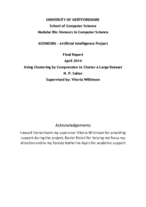 1213 10226948 - project - UNIVERSITY OF HERTFORDSHIRE School of ...