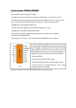 Datasheet resumido do CI PWM HS-8110 para fontes chaveadas - HS8110 ...