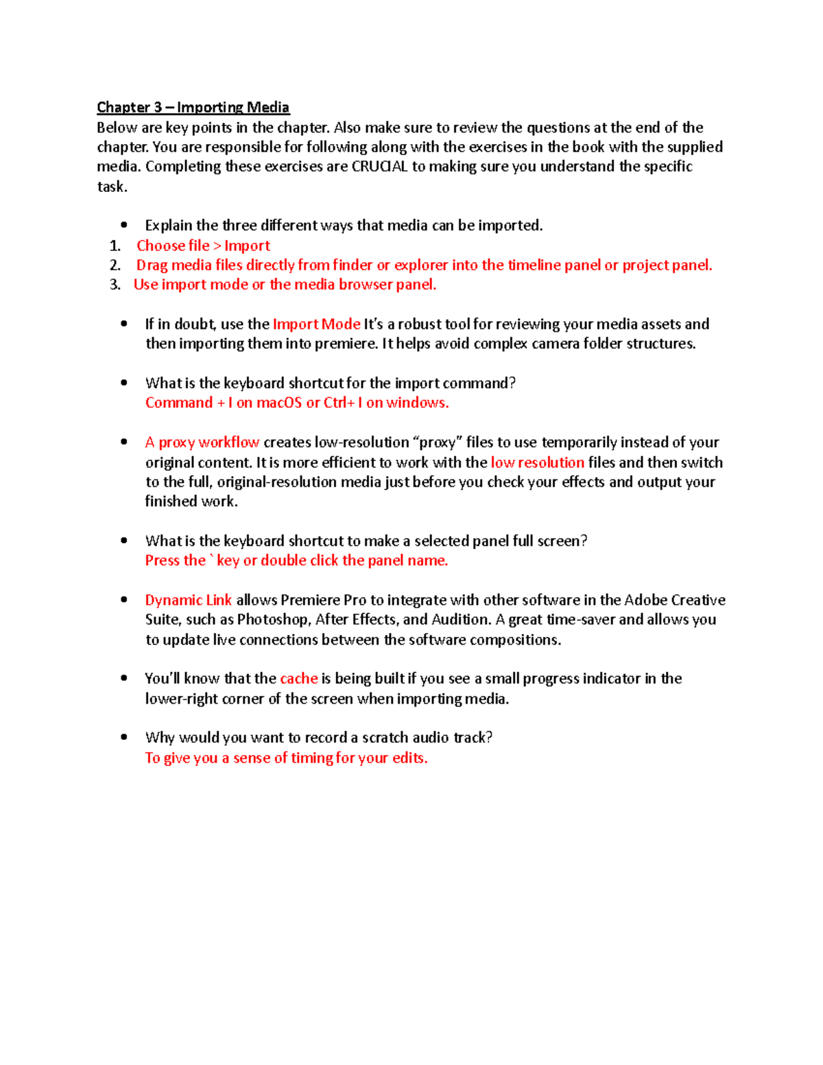 Bishop- MDIA 2800 - Chapter 3 - Worksheet - Chapter 3 – Importing Media ...