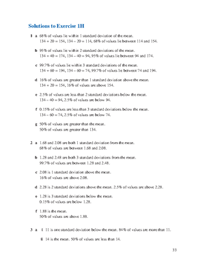 1A-Worked-Solutions - Workout solutions - Solutions to Exercise 1A 1 a ...