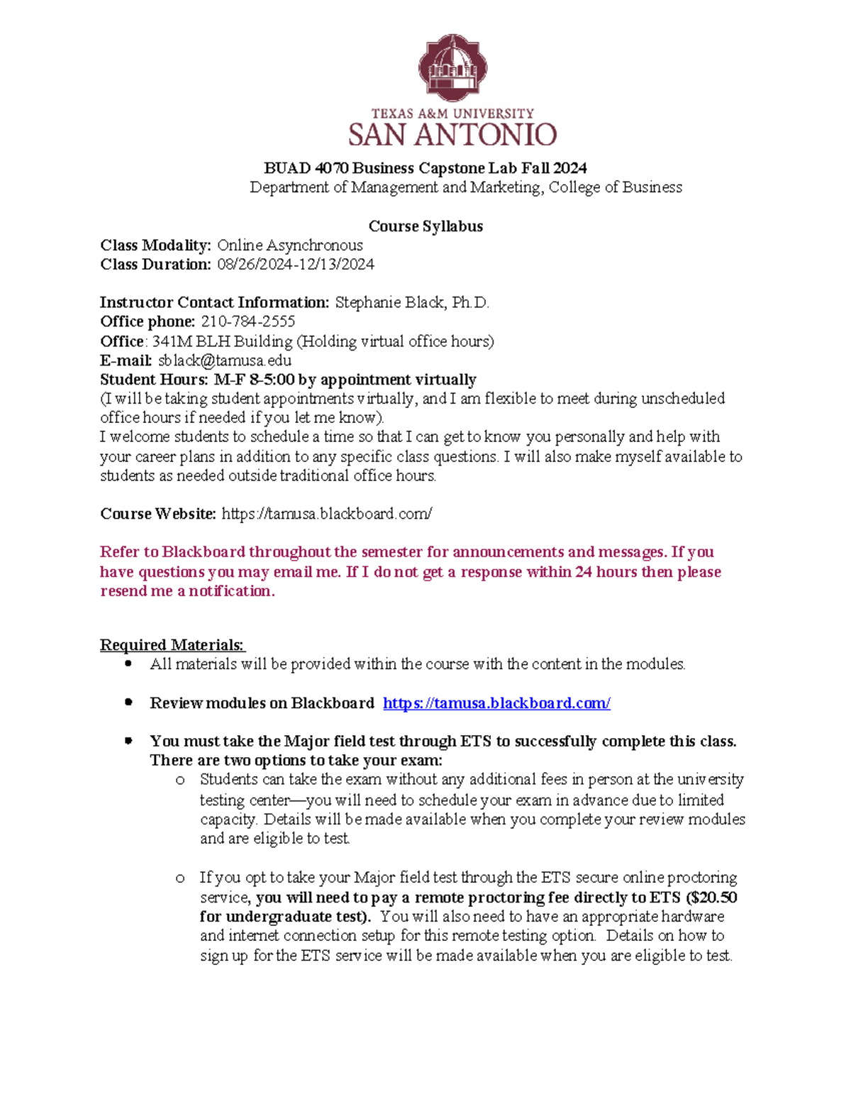 BUAD 4070 Business Capstone Lab (2) - BUAD 4070 Business Capstone Lab ...