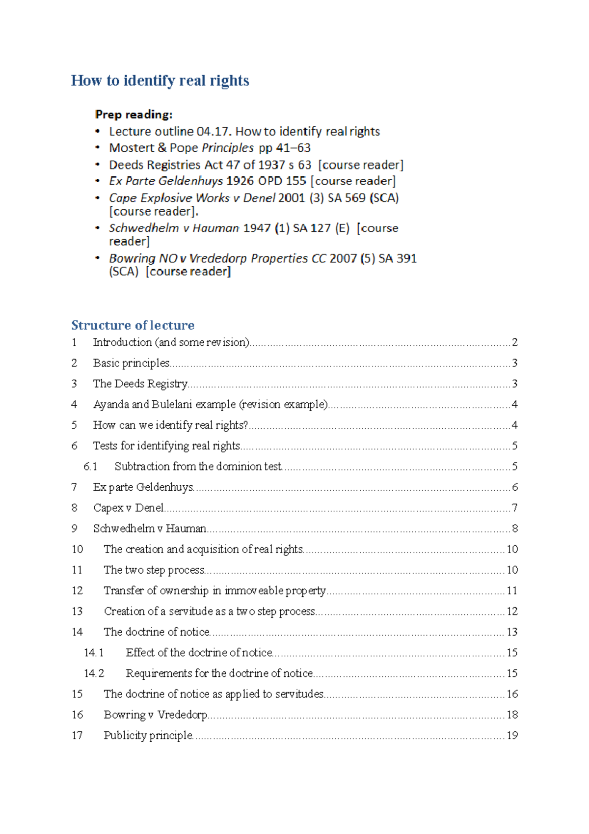 04.17. How to identify real rights - How to identify real rights ...