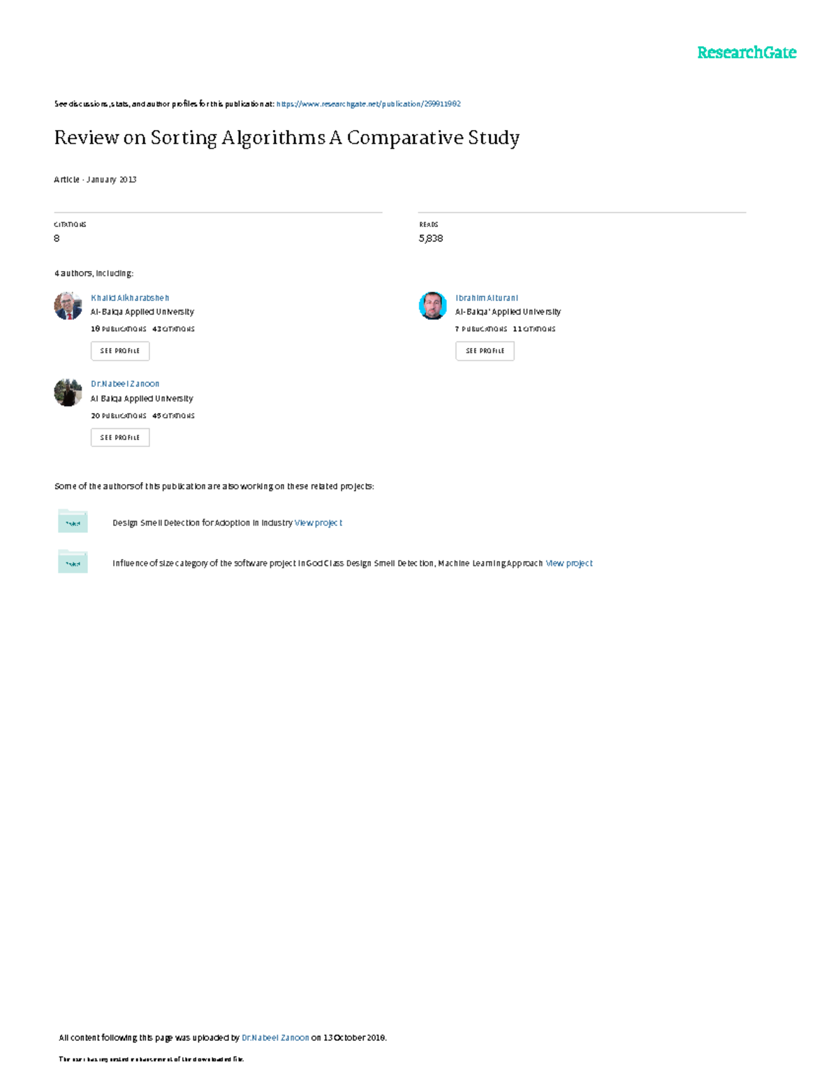 Reviewofsortingalgorithms - Warning: Popup annotation has a missing or invalid parent annotation ...