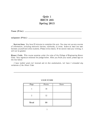 Quantifiers, start on Inference and Proofs - Predicate Logic & Quantification EECS 203: Discrete ...