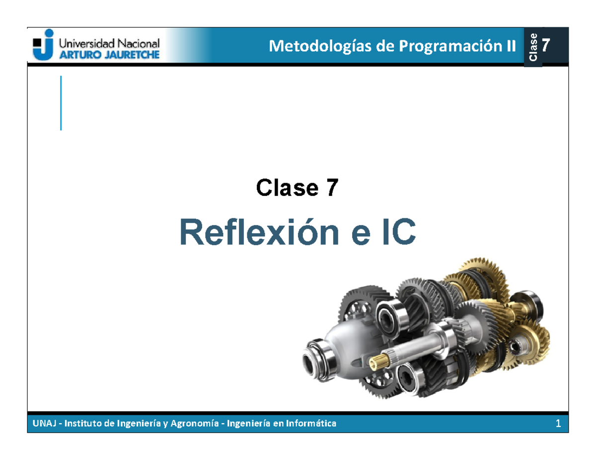 Clase 7-Reflexión-Integración Continua - Metodologías de Programación ...
