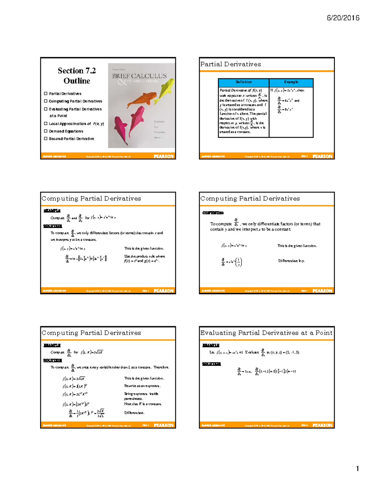 07 02 handout - Lecture notes 07 02 - 6/20/ 1 Copyright © 2014, 2010 ...