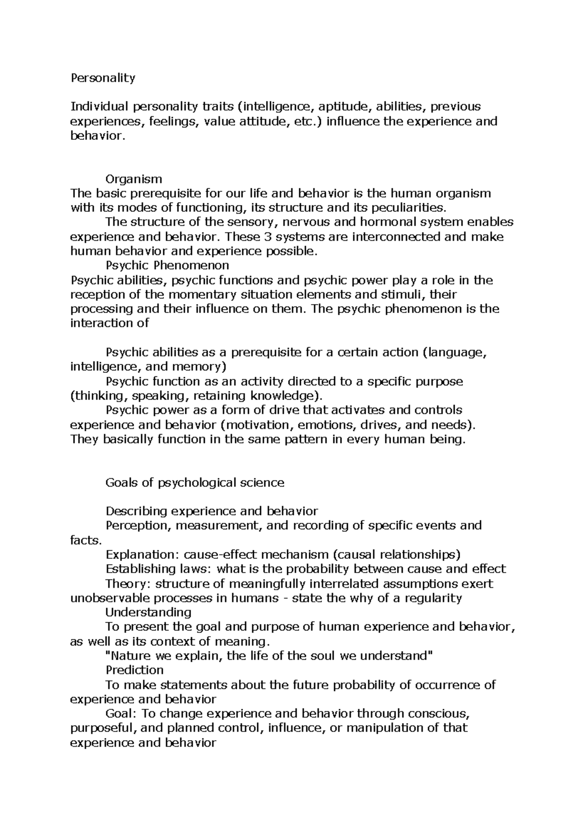 Personality - Introduction to Social Psychology - Personality ...