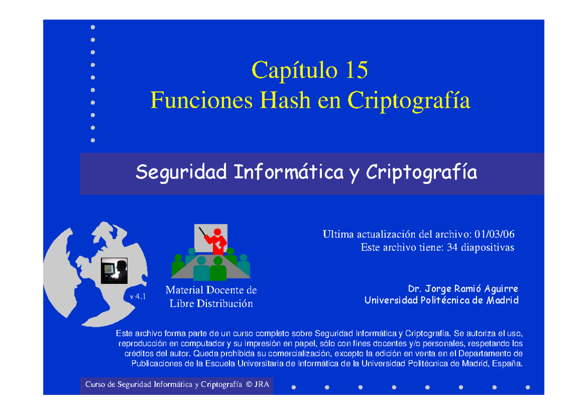 15Funciones Hash PDFc - Apuntes 4 - Capítulo 15 Funciones Hash en ...