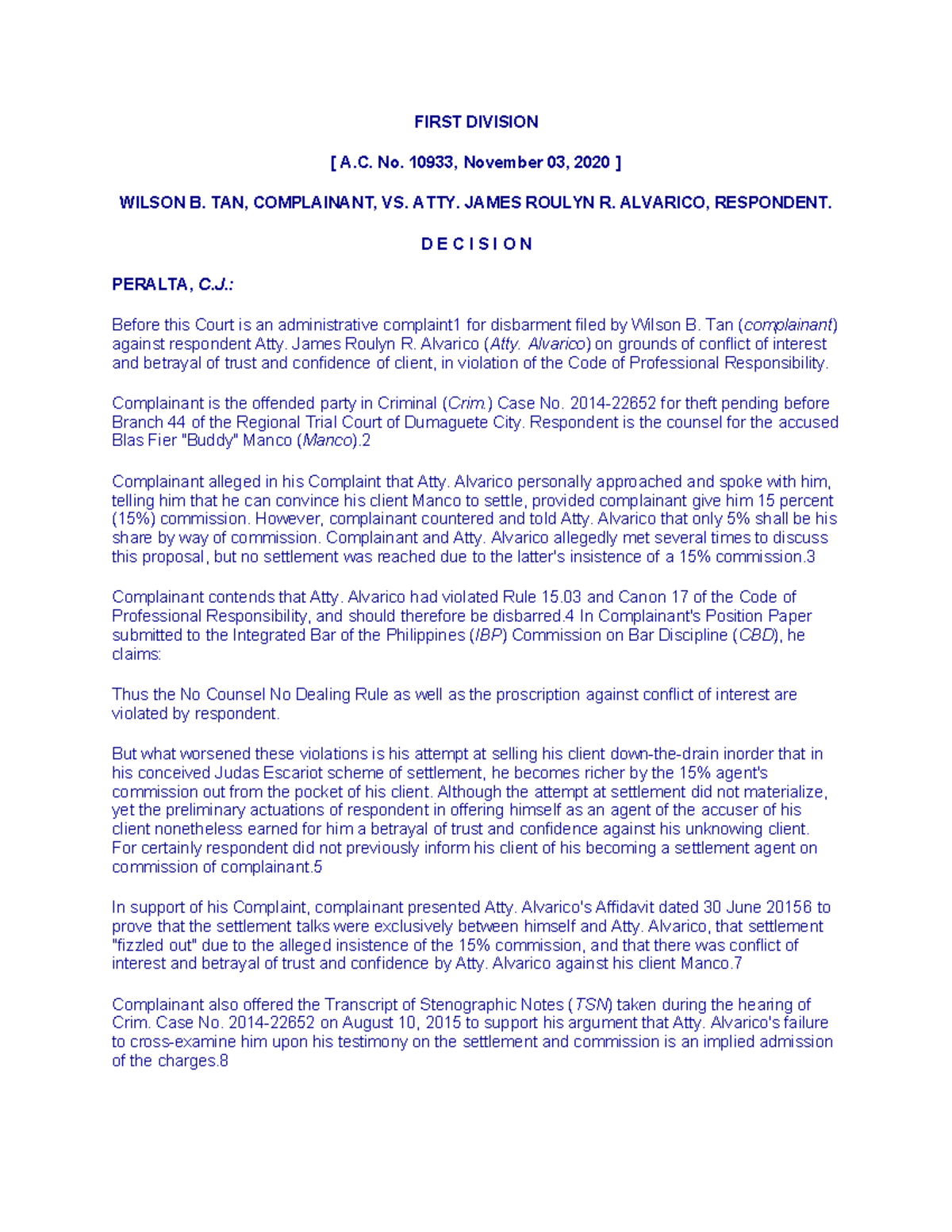 AC 10933 - Summary Juris Coctor - FIRST DIVISION [ A. No. 10933 ...