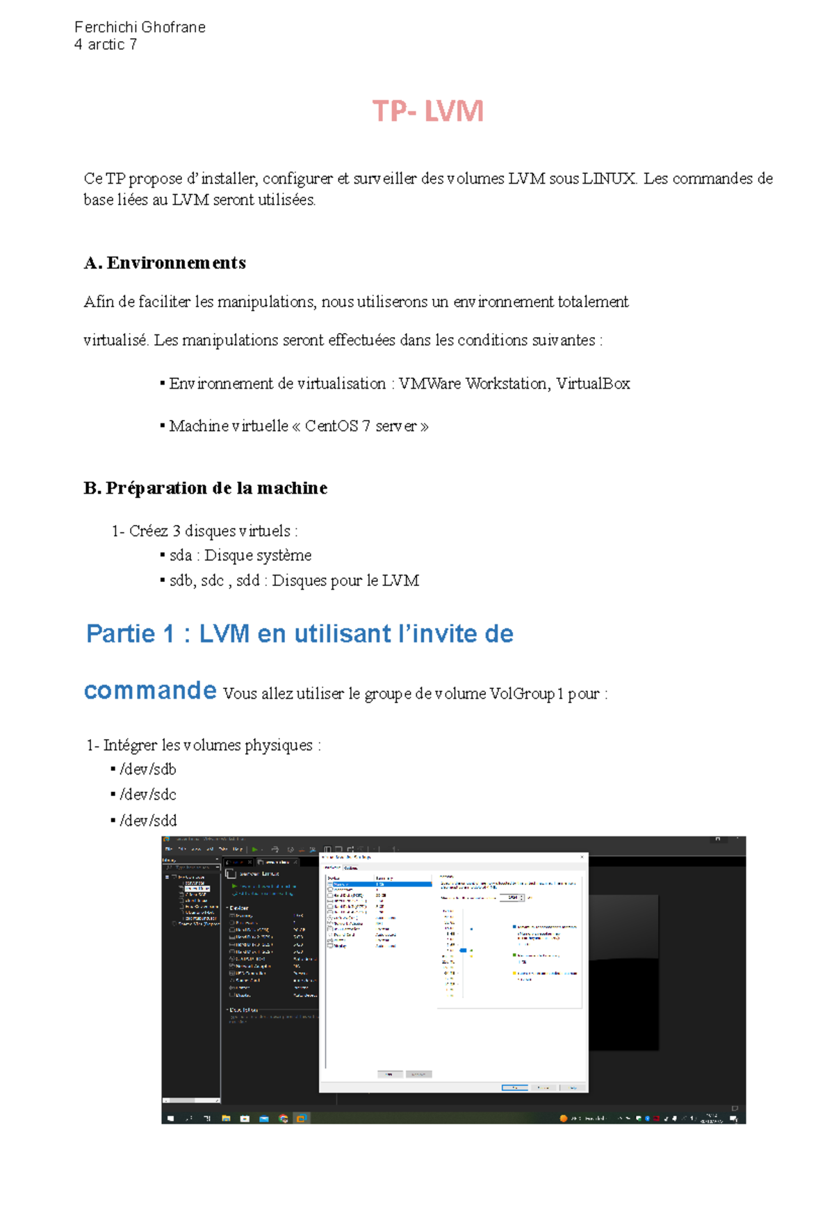 Pdfcoffee - 4 arctic 7 TP- LVM Ce TP propose d’installer, configurer et surveiller des volumes ...