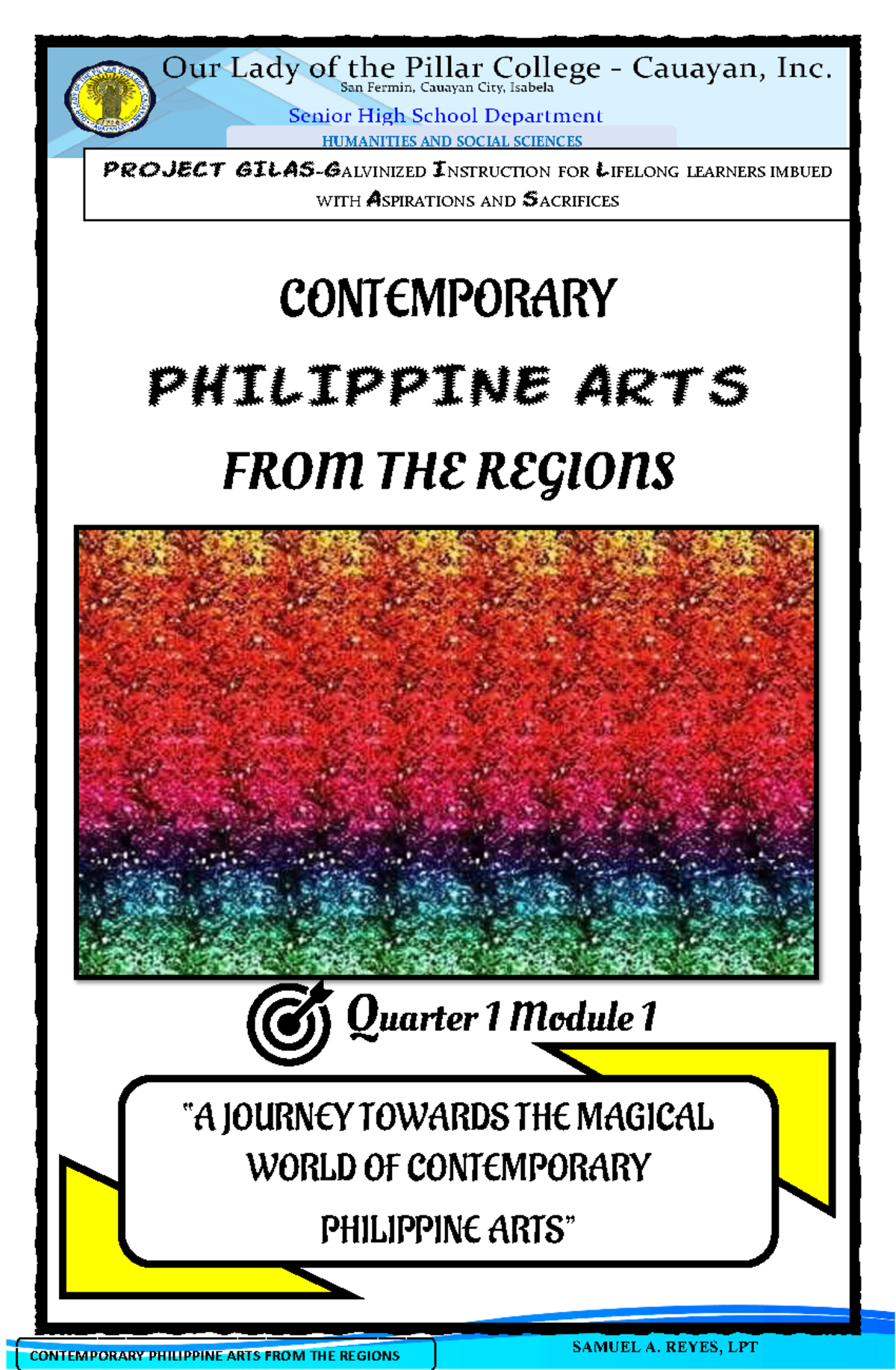 CPAR- Module 1 - For notes - CONTEMPORARY PHILIPPINE ARTS FROM THE ...