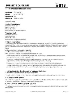 LPC7 8-Autumn 2022 - Quiz - 37181 DISCRETE MATHEMATICS LEARNING ...