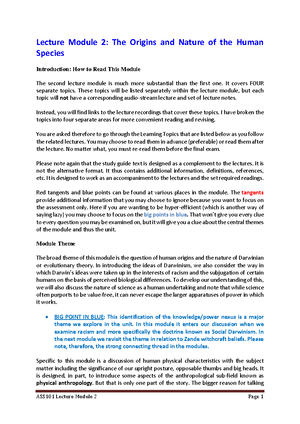 Lecture Module 4 - Study guide - Lecture Module 4: Making Up People ...