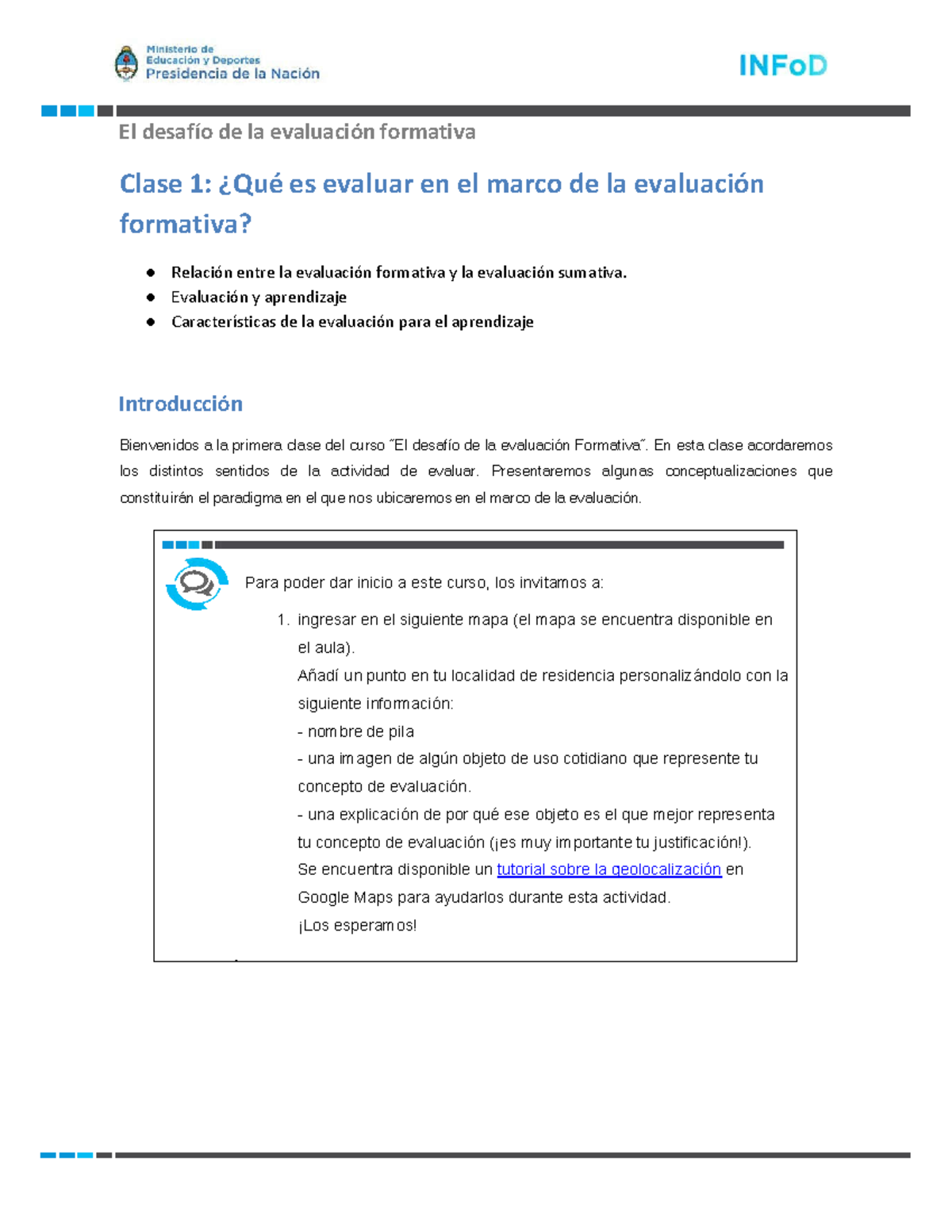 05 Clase 1 - Warning: TT: undefined function: 32 El desafío de la evaluación formativa Clase 1 ...