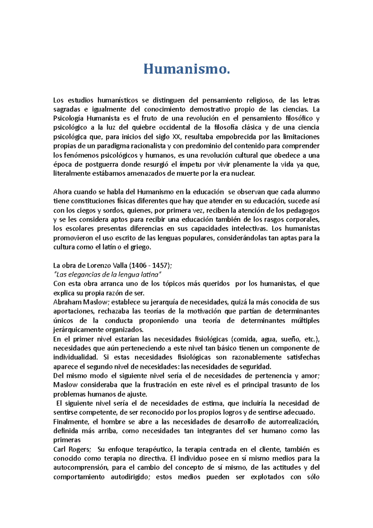 Humanismo - Un resumen del enfoque humanístico en la educación ...