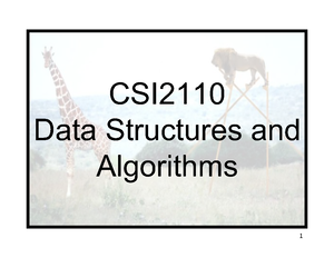 04-lists - Assignment - CSI2110 Data Structures and Algorithms Prof. WonSook Lee 2 We 3 Abstract ...