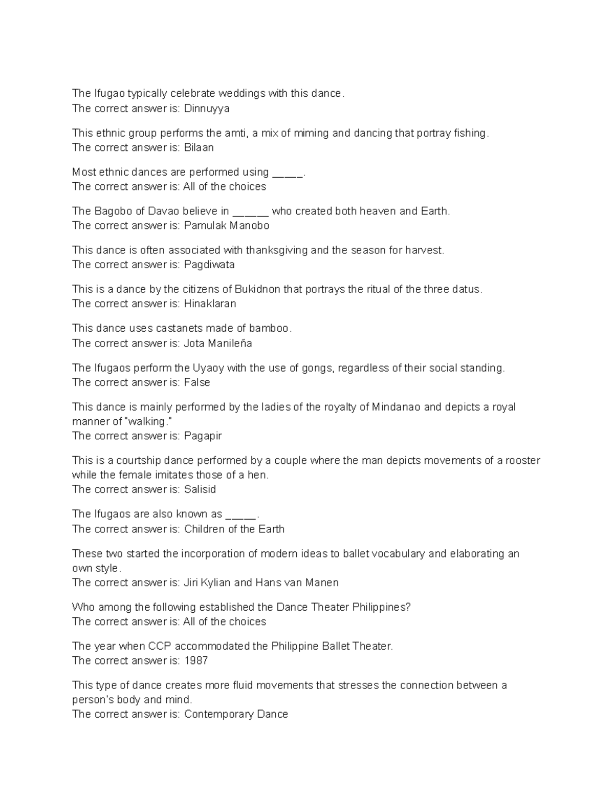 PEDH-121 WEEK 1-10 - created by kuya jobert - The Ifugao typically ...