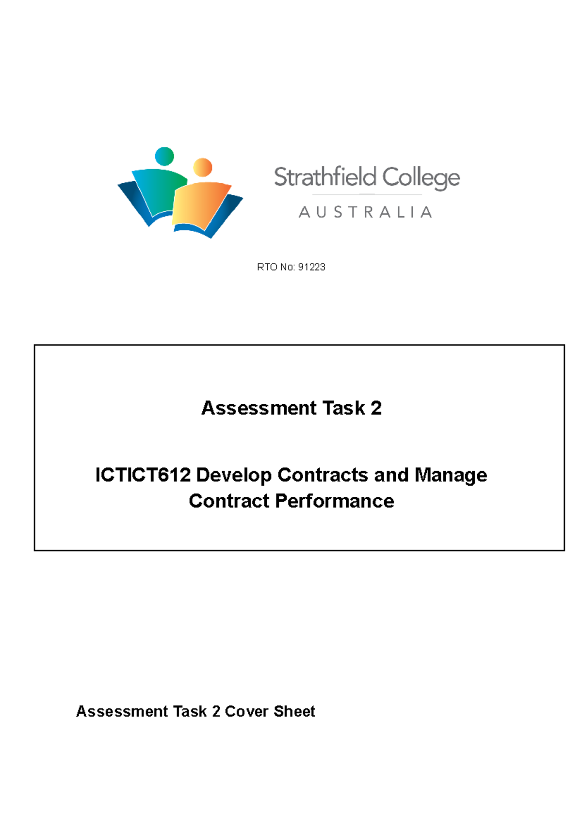 Ictict 612 Task 2 - Task 2 - RTO No: 91223 Assessment Task 2 ICTICT612 ...